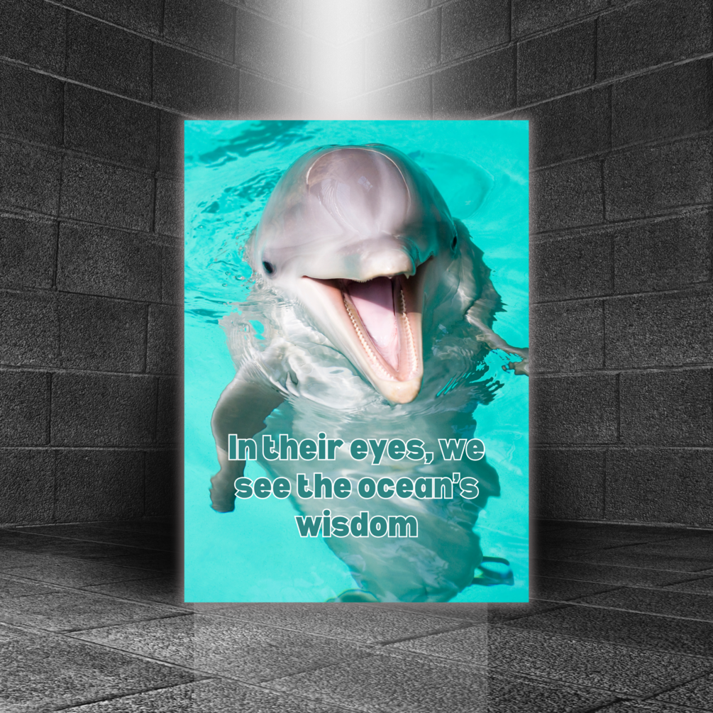 Echoes of the Ocean: Dolphin Wisdom Wall Art Collection