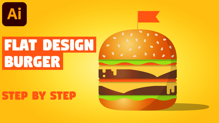 Flat design Burger