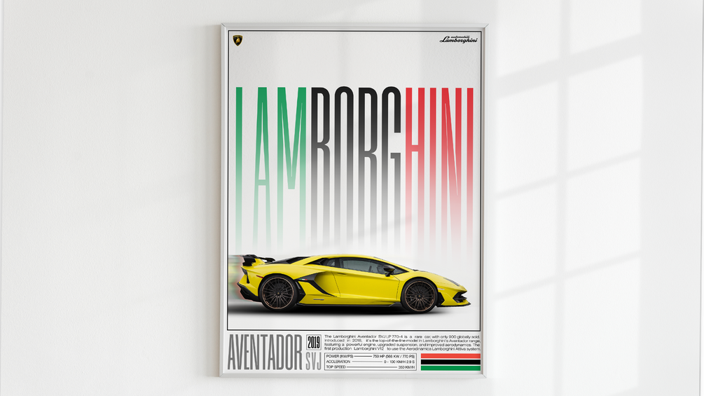 Lamborghini SVJ Poster