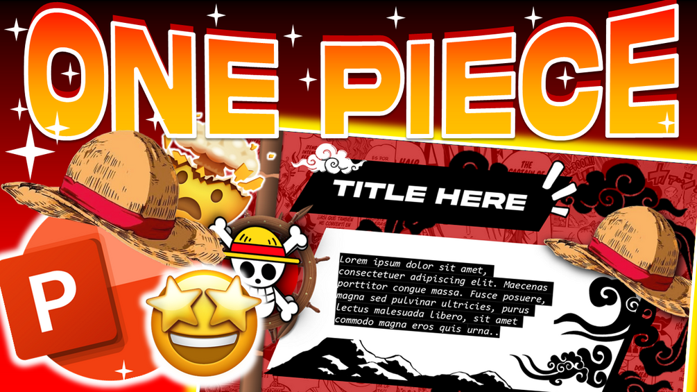 ONE PIECE INSPIRED POWERPOINT TEMPALTE BY PRTN SLIDES