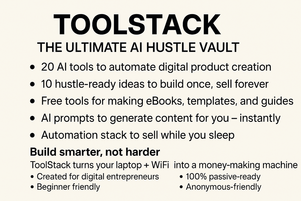 ToolStack - AI Hustle Vault.