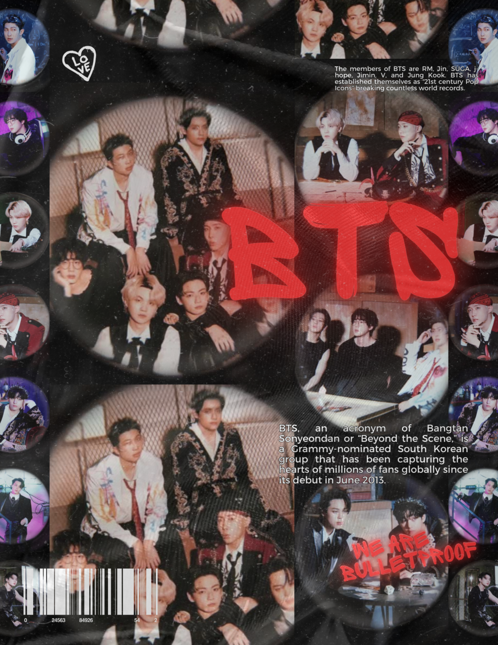 BTS We Are Bulletproof | PRINTABLES