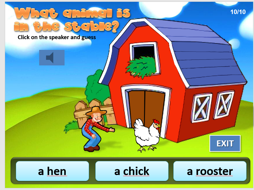 An Old McDonald’s ´ farm – PPT game 10