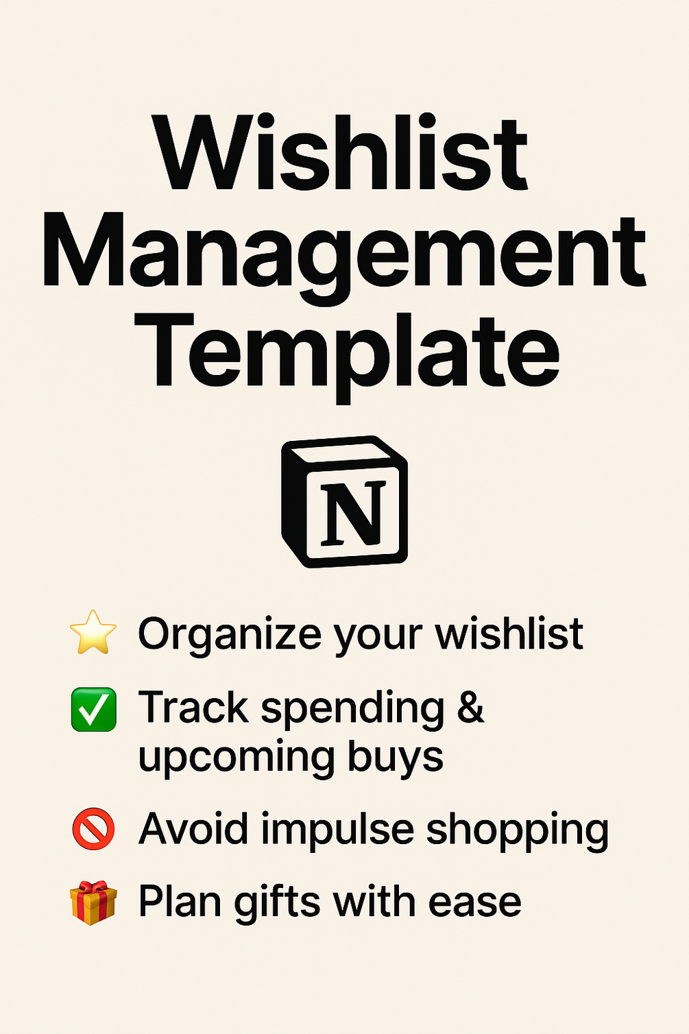 Wishlist Management Template