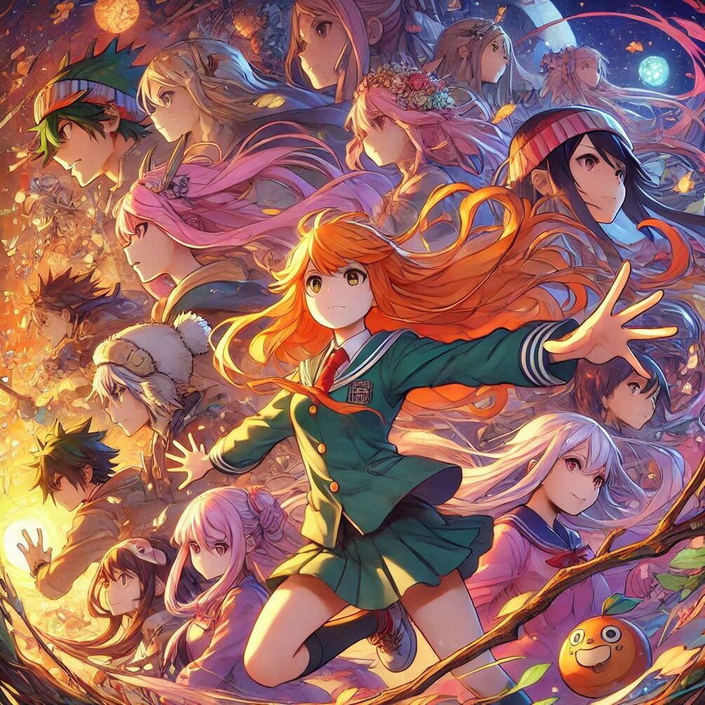 "Infinite Imagination: A Vibrant Tribute to Fan-Art Anime"