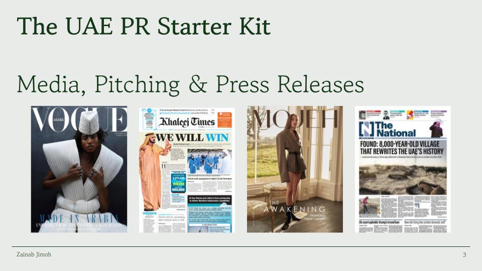 The UAE PR Starter Kit: Media, Pitching & Press Releases