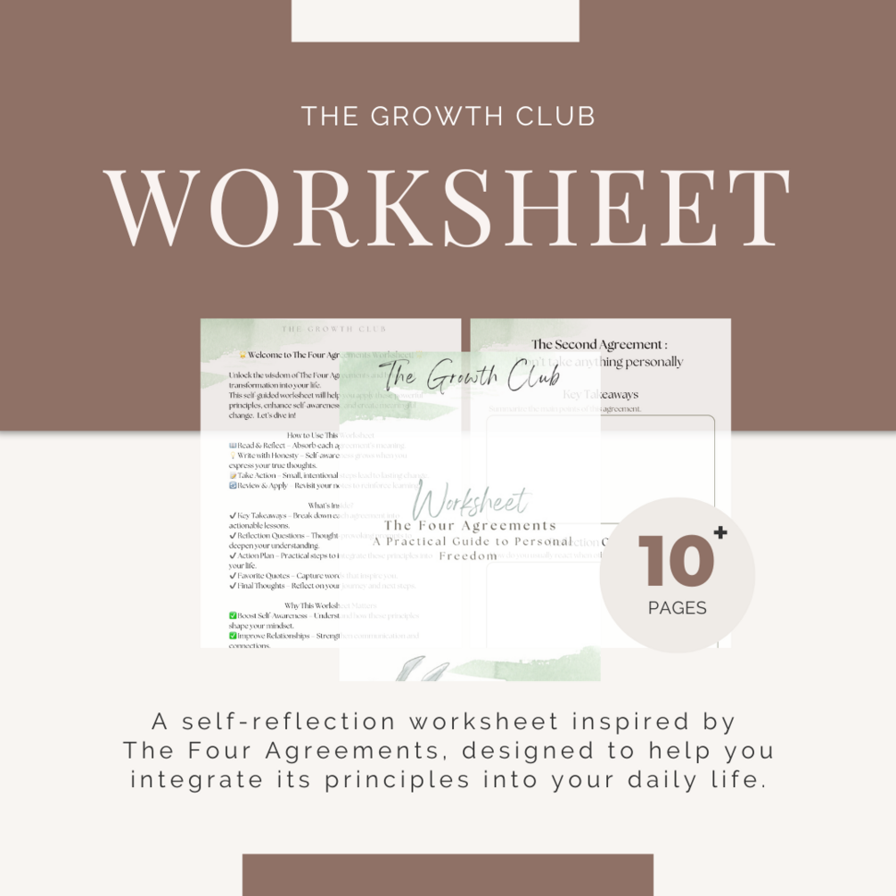 The Four Agreements - Guided Worksheet