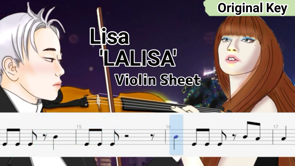 Lisa - 'LALISA' violin sheet