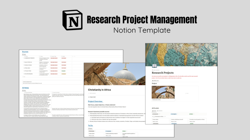 Notion Research Projects Template