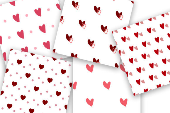 Heart Seamless Pattern Digital Papers
