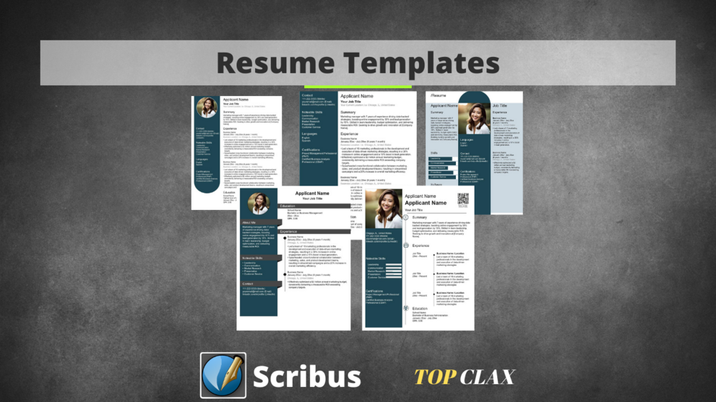 Scribus Resume Templates