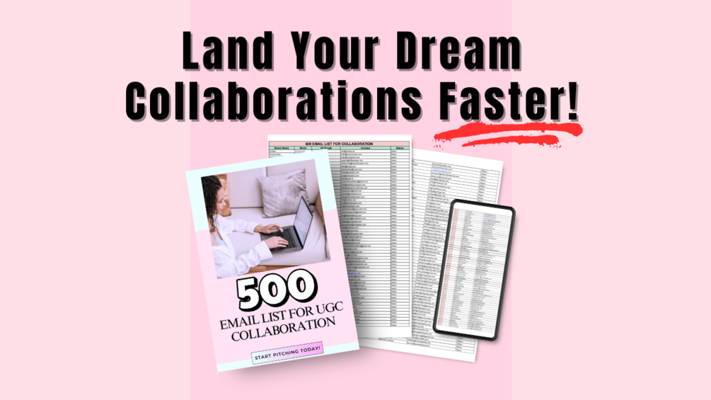 500 EMAIL LIST FOR UGC COLLABORATION