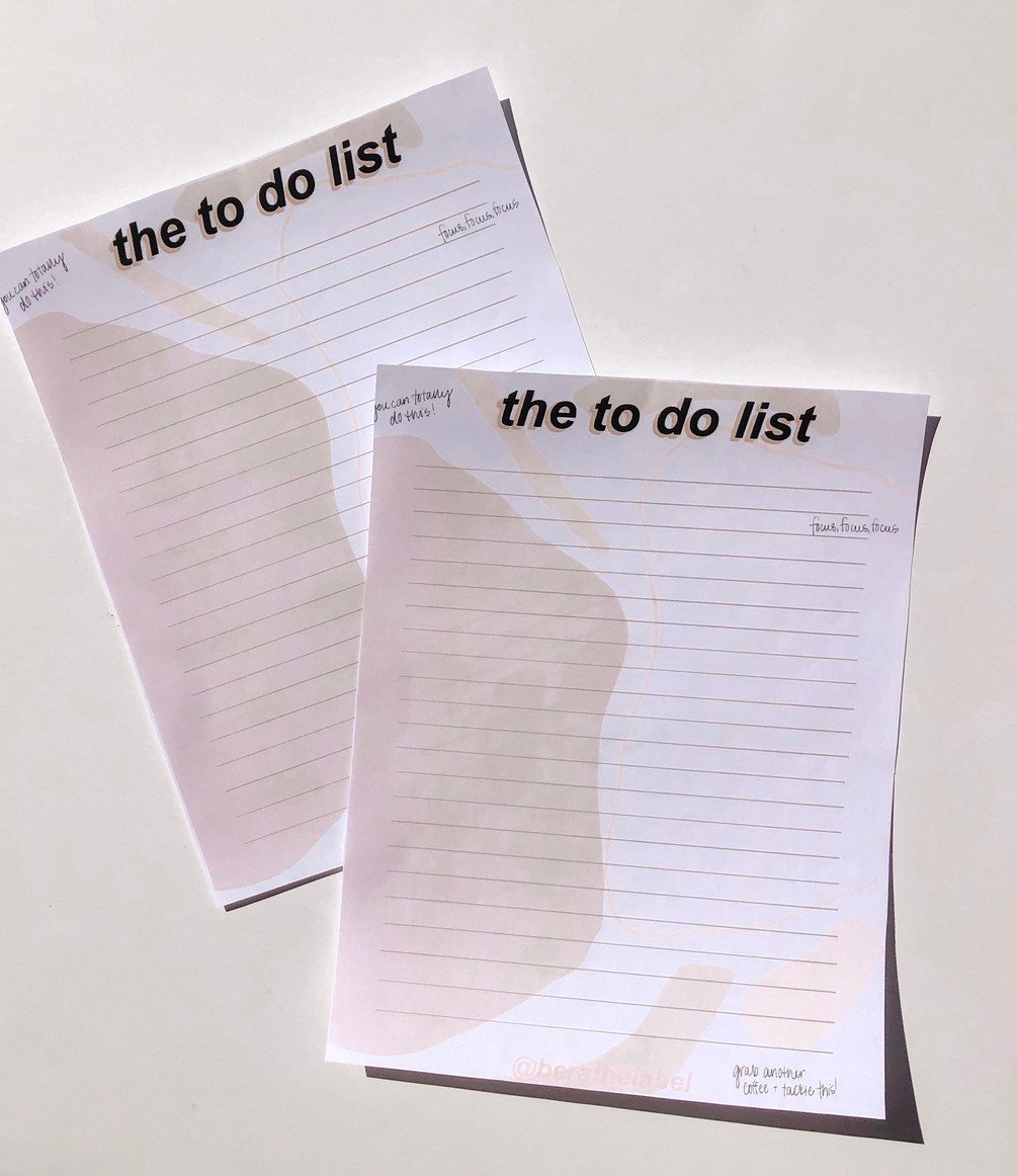 THE TO DO LIST