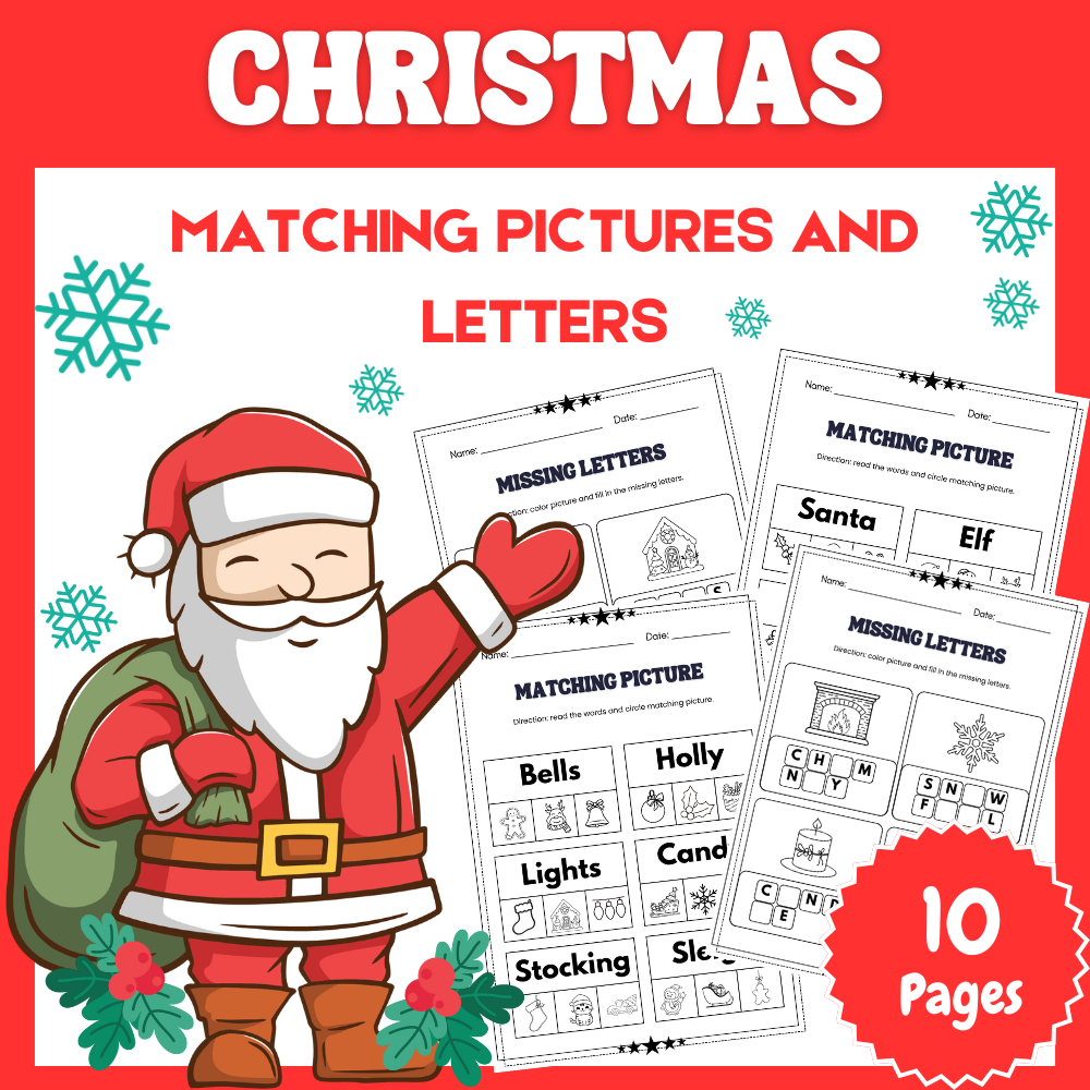 Christmas Decomposing Numbers: Easy and Simple Math for Kids