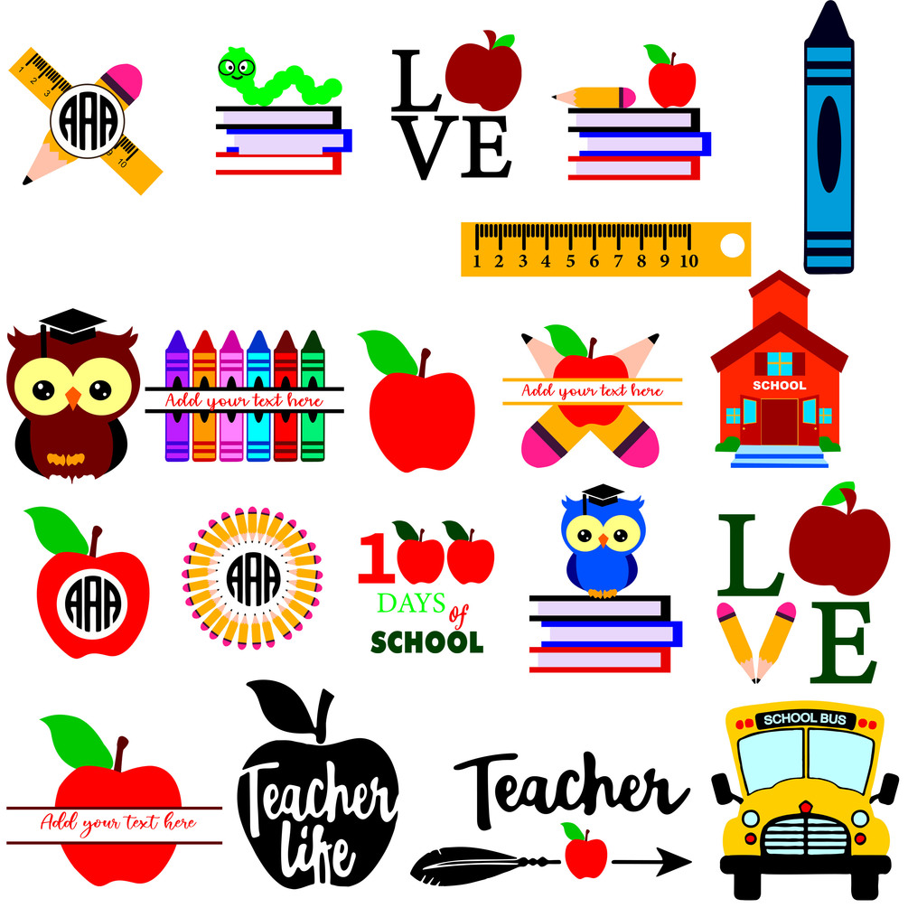 Teacher Back to School SVG Bundle, School SVG, School Quotes SVG ...