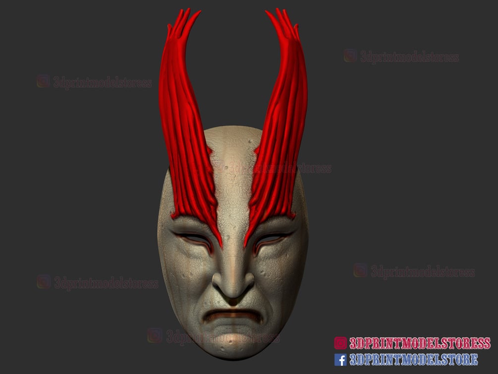Shadow Warrior Cosplay Mask - Samurai Oni Mask - Halloween Costume 3D ...