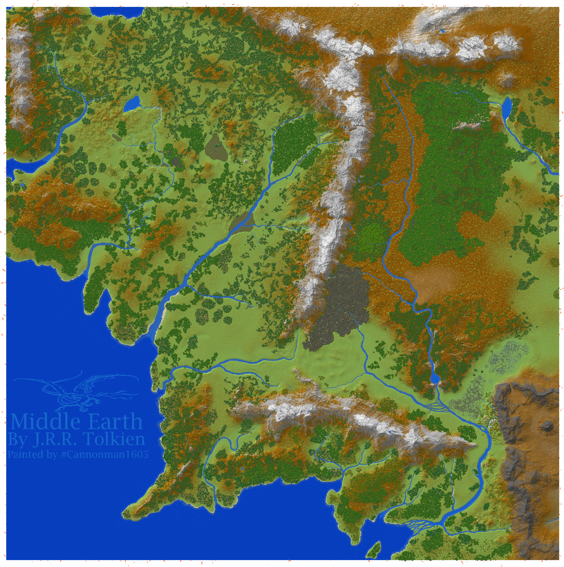 Middle Earth from Lord of the Rings - Multiple sizes - Multiplayer ...