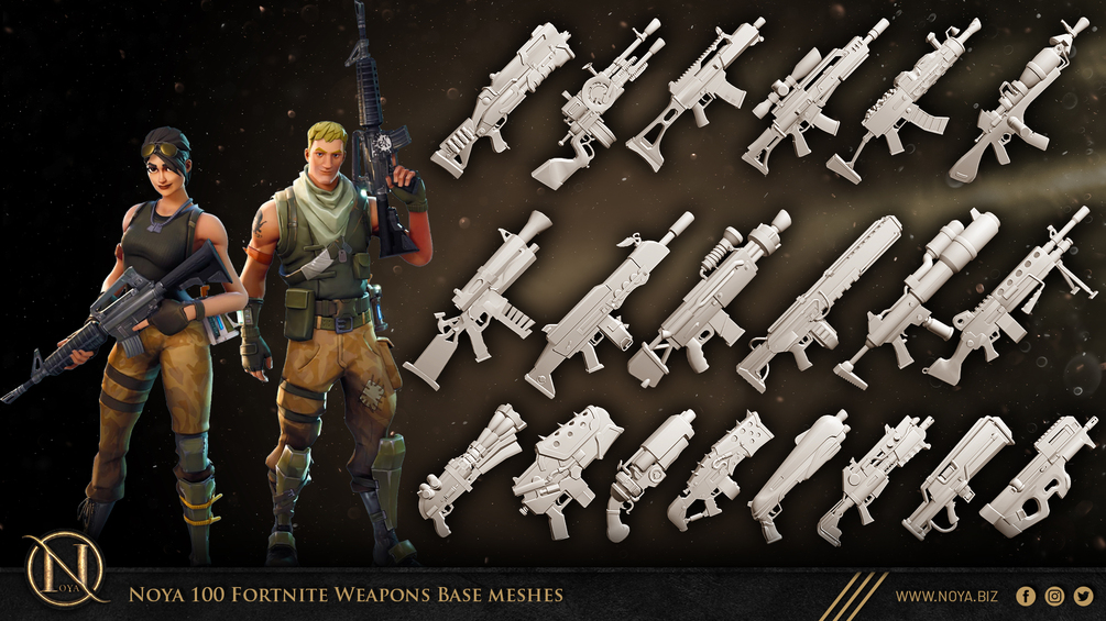 Noya 100 Weapons Base meshes