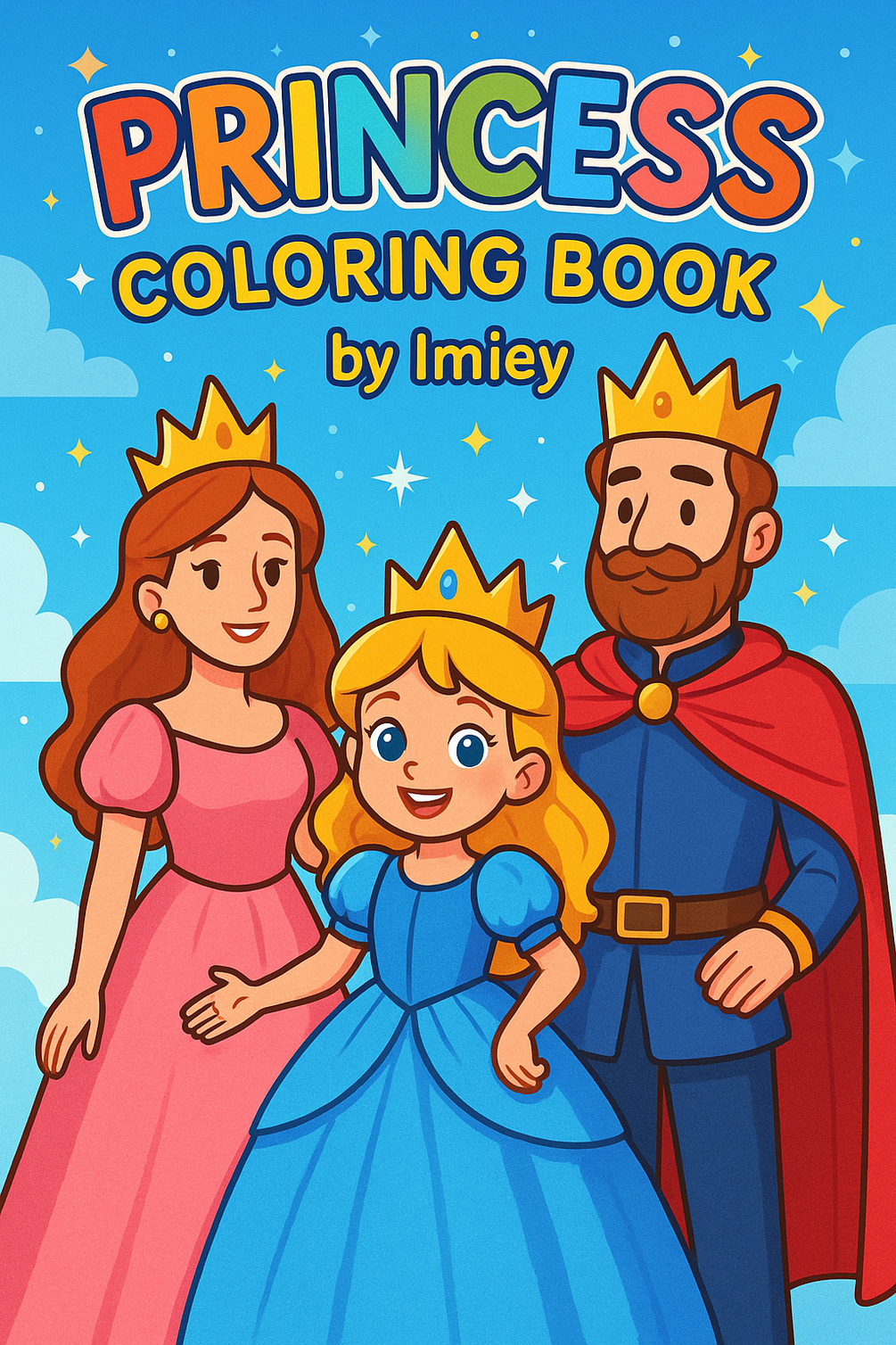 Princess Coloring Book – Fun Royal Adventures for Kids | By Imiey