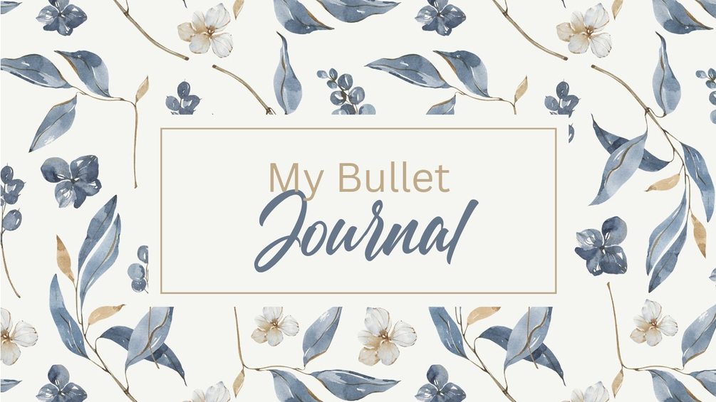 PLR Busy Mom Blue Floral Bullet Journal Template