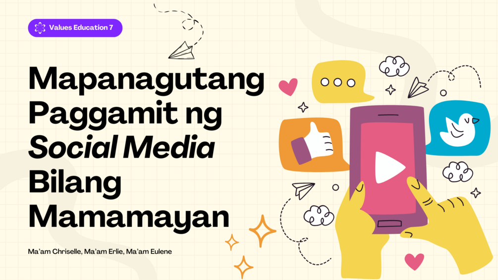 Power Point Presentation. Social Media Topic