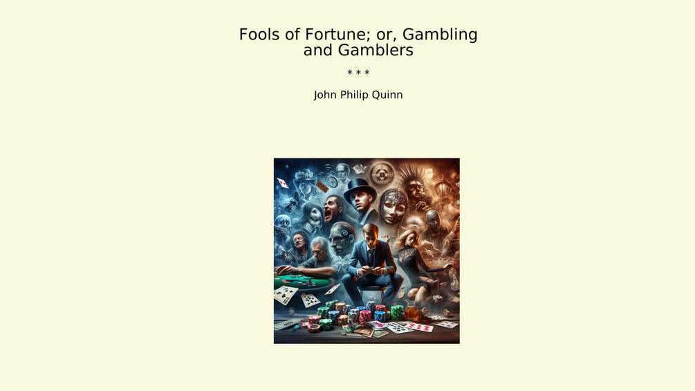 Fools of Fortune; or, Gambling and Gamblers