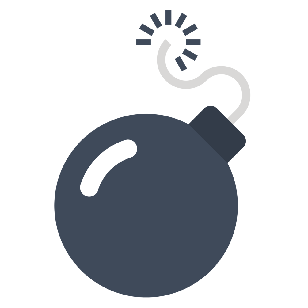 Explosive Fun: Bomb Emoji Graphics Design