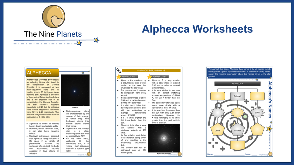 Alphecca Worksheets for Kids