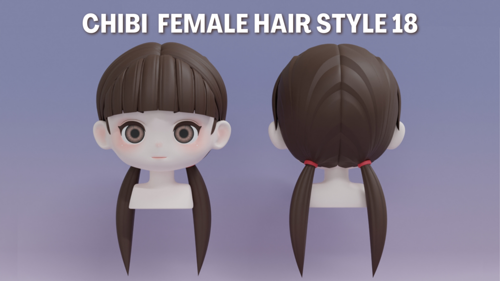 Chibi Female Hair Style 18