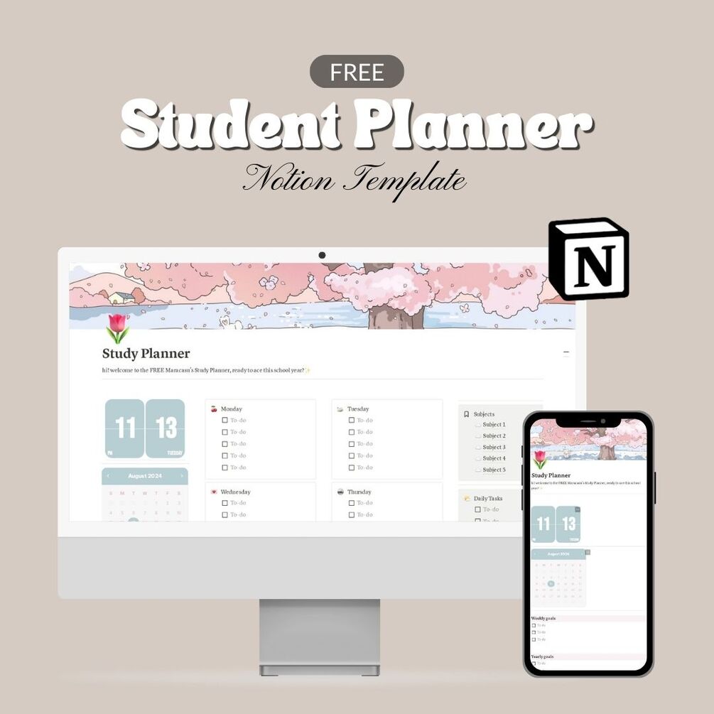 [FREE] Aesthetic Student Planner