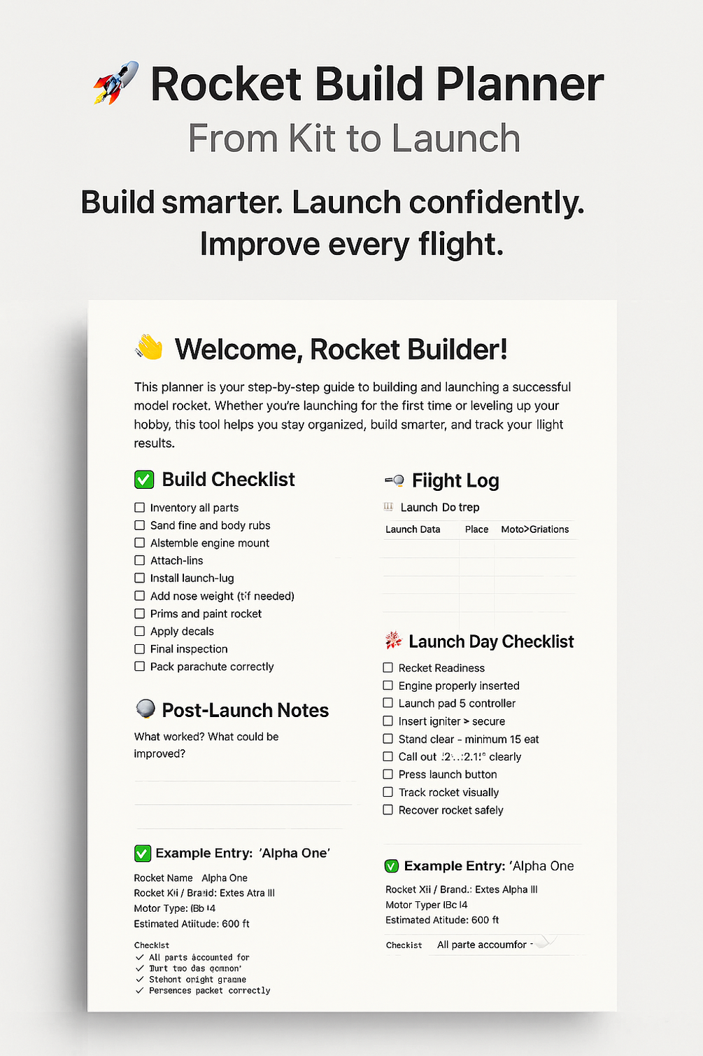 Rocket Build Planner