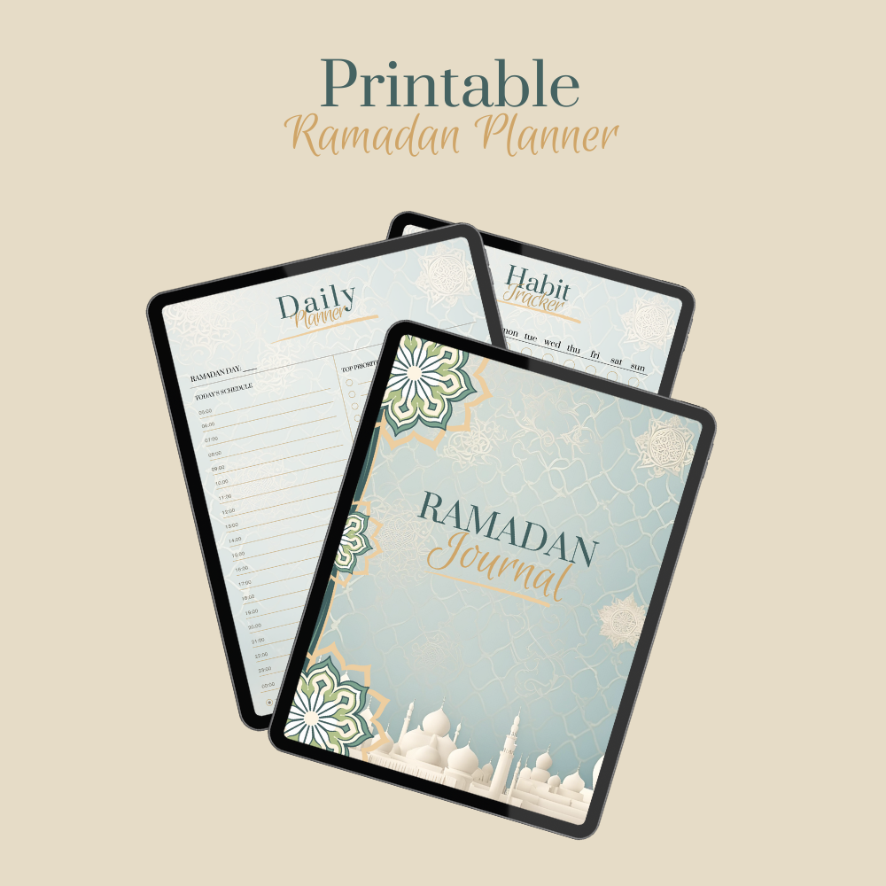 Ramadan Journal | 2025 - Goal setting, Taraweeh tracker, Dua lists and ...