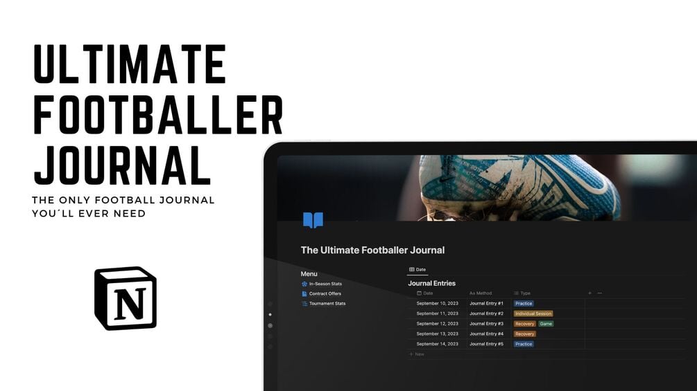 The Ultimate Footballer Journal