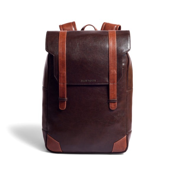 Gauge Machine Dark Brown Travel Backpack with Laptop Compartment