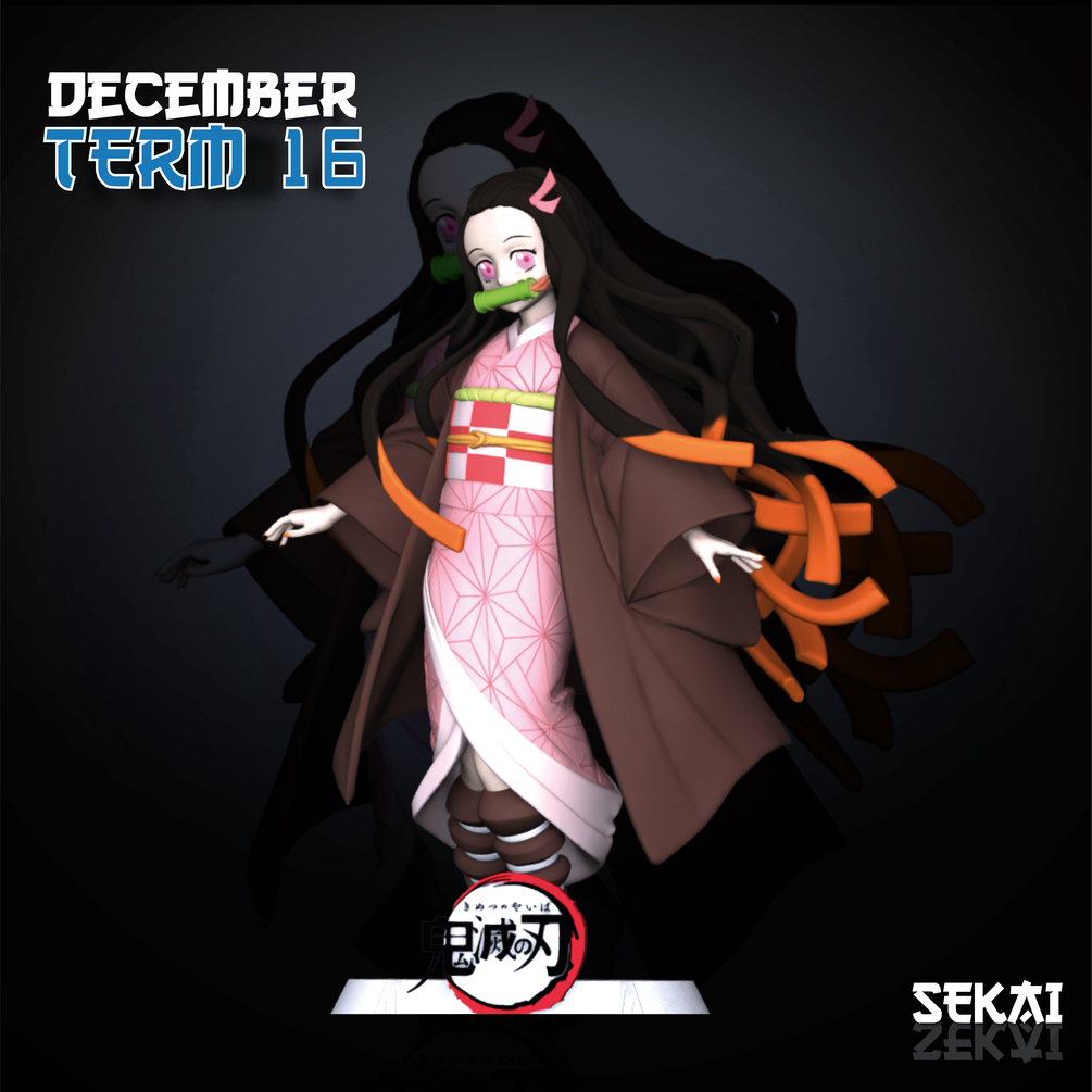 Nezuko Sculpture - Sekai 3D Models - Tested and Ready for 3D printing