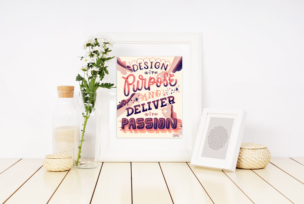 Digital Copy "Design and Deliver" Lettering Piece
