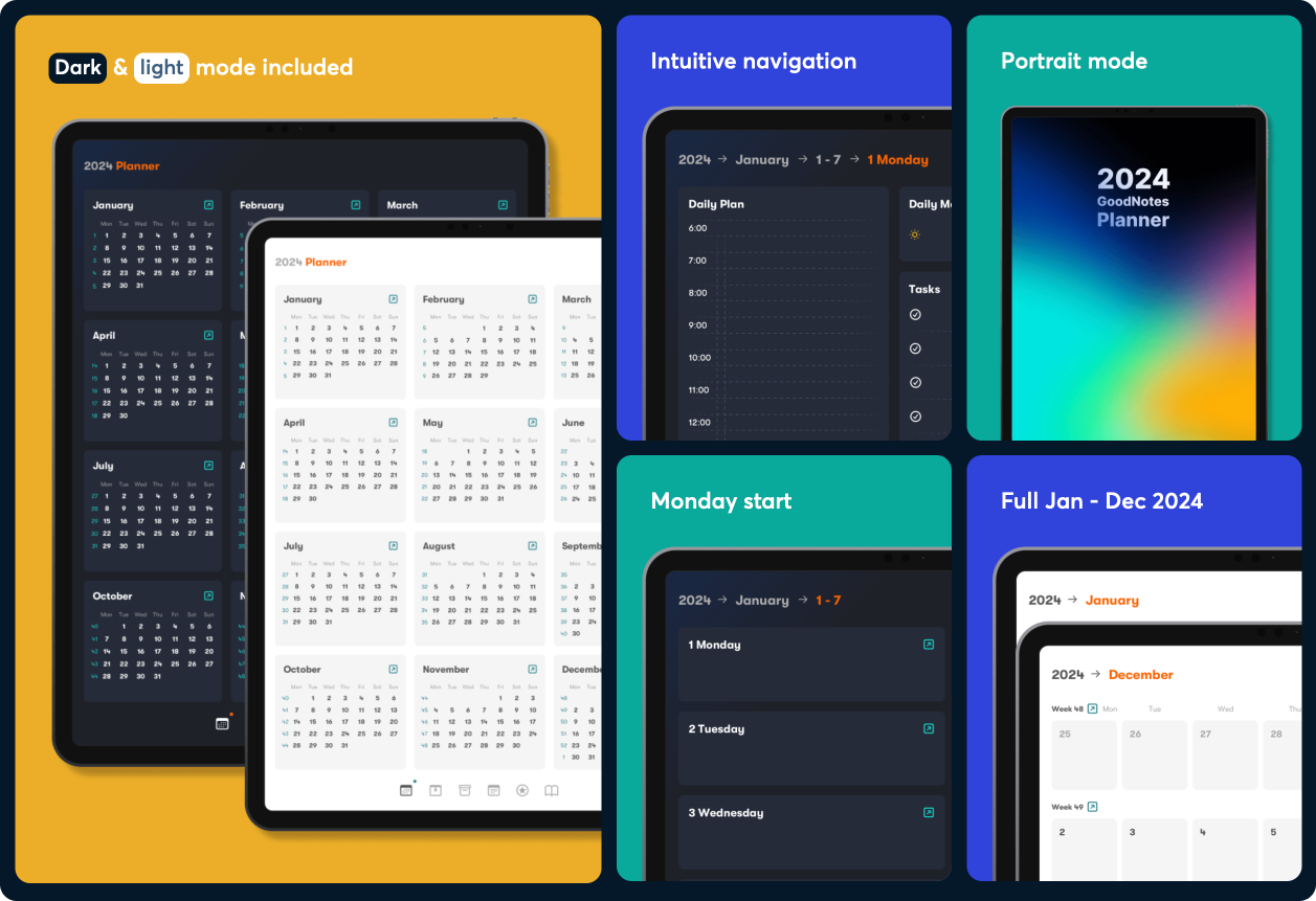 👉🏻 Transform Your 2024 with Our Ultimate GoodNotes Planner! - Goodnotes ...