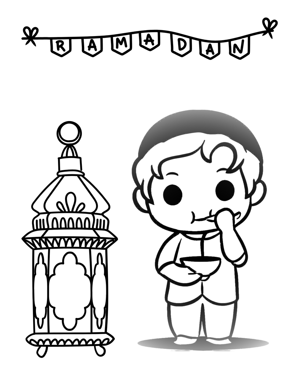 Ramadan Kareem Coloring Book for Kids
