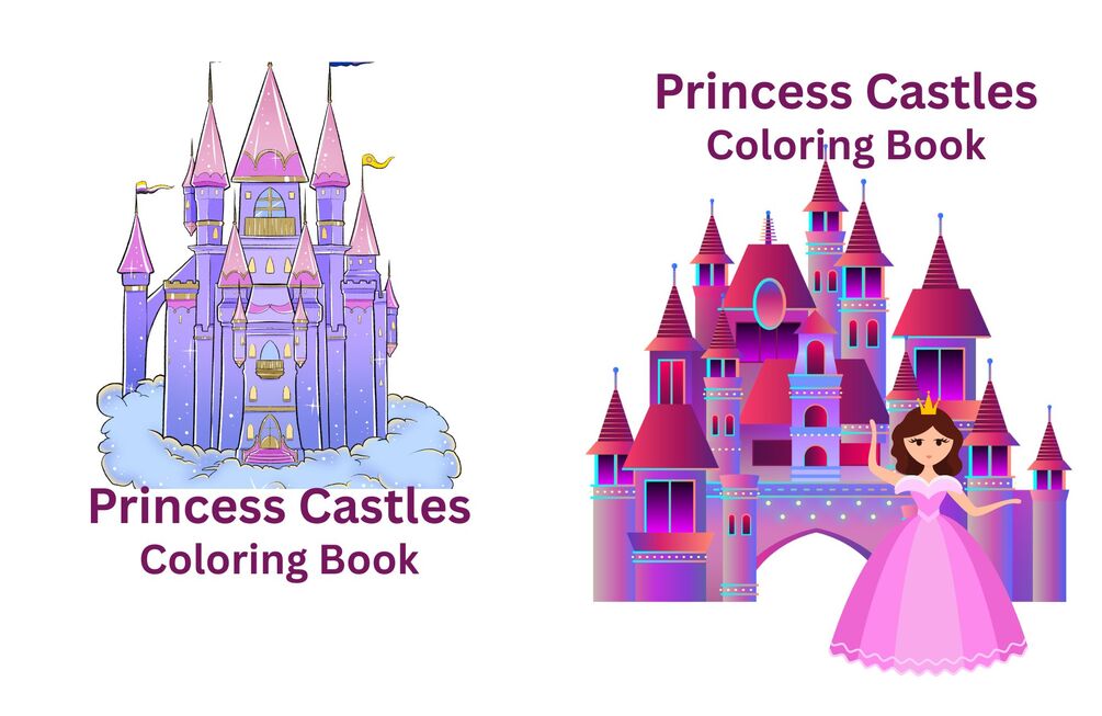Princess Castles-Coloring Book