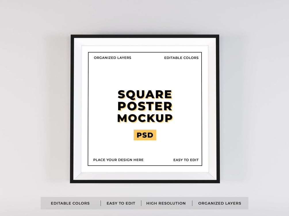 Square Poster Mockup Vol 11