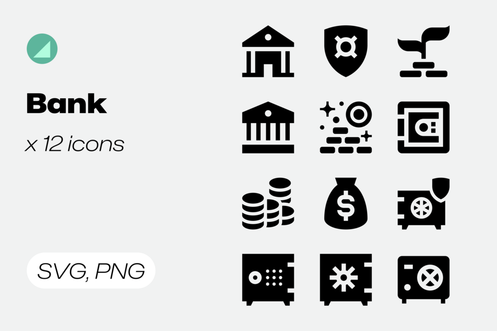 Basicons / Solid / Bank Icons