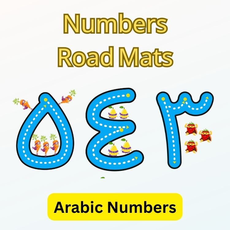 Arabic numbers Road Mats