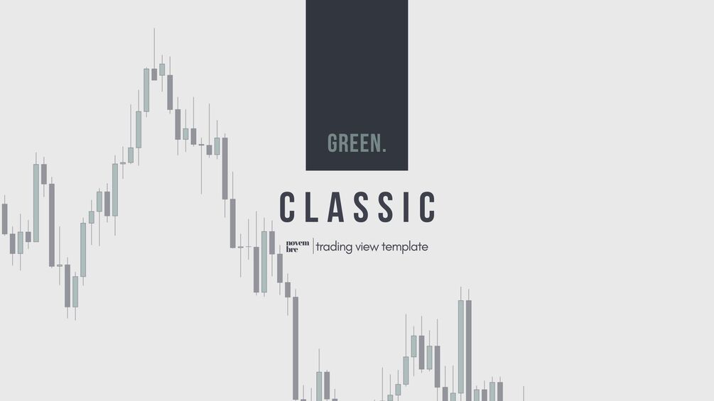 Tradingview theme: green -classic series