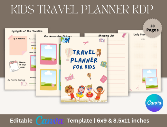 Summer Planner for Kids for Canva KDP | Perfect Summer Planner for Kids ...