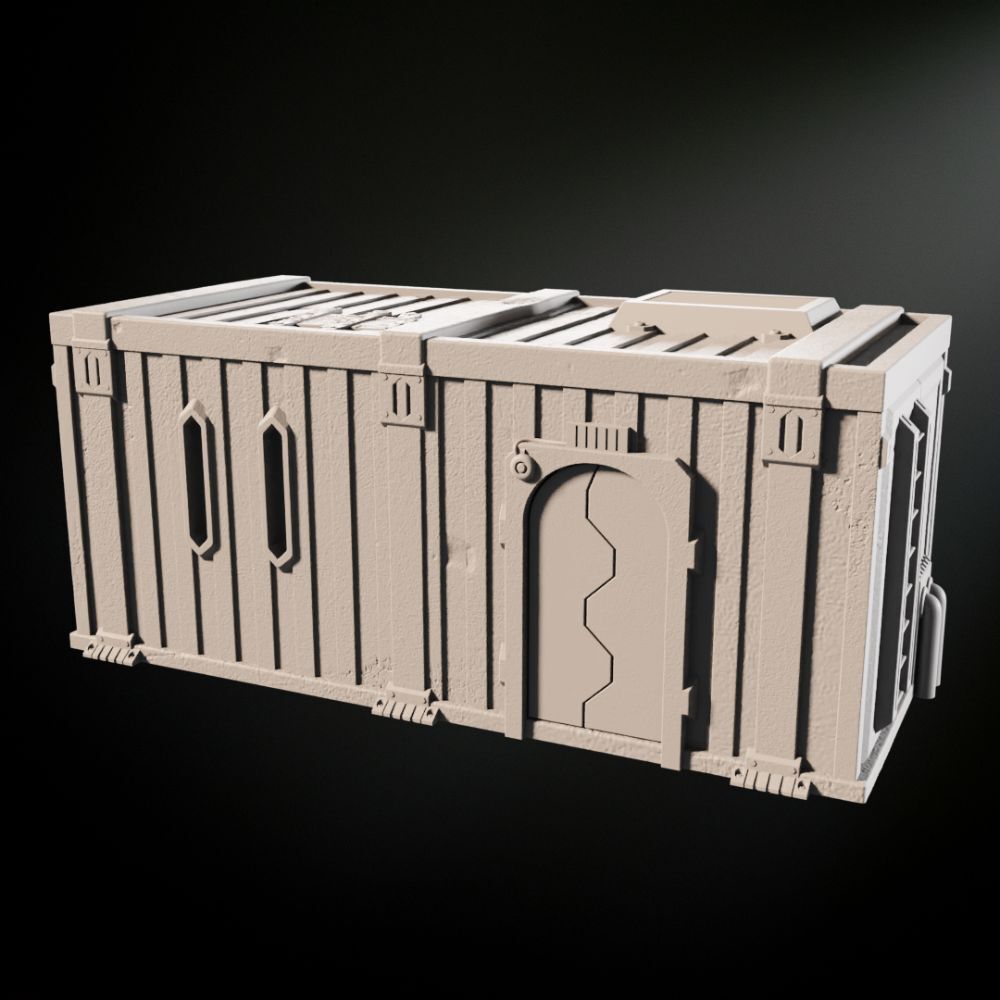 Container House I 3D Printable STL File - Wargaming Terrain, Tabletop ...