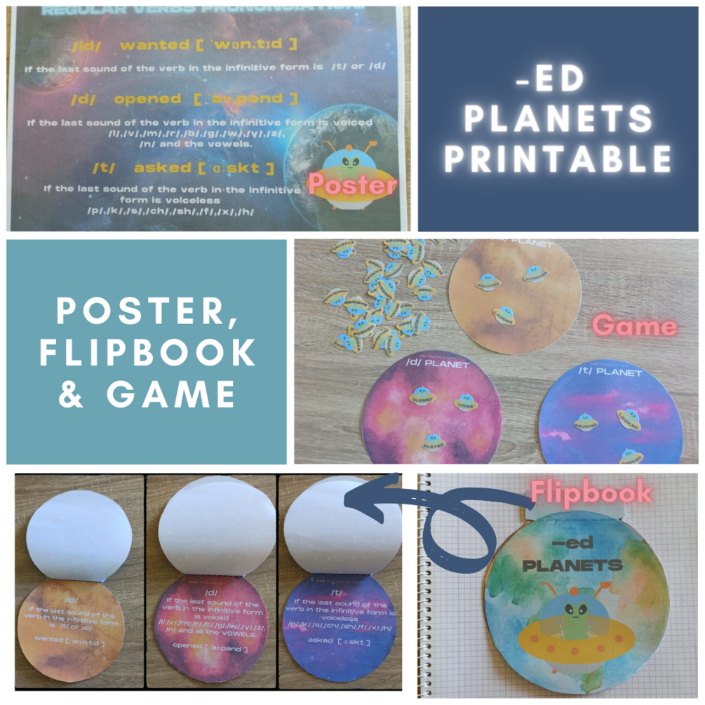 -ED REGULAR VERBS PRONUNCIATION GAME