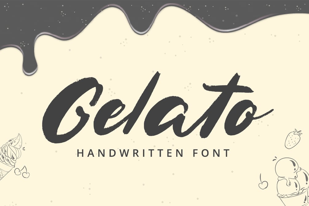 Gelato - Handwritten Font