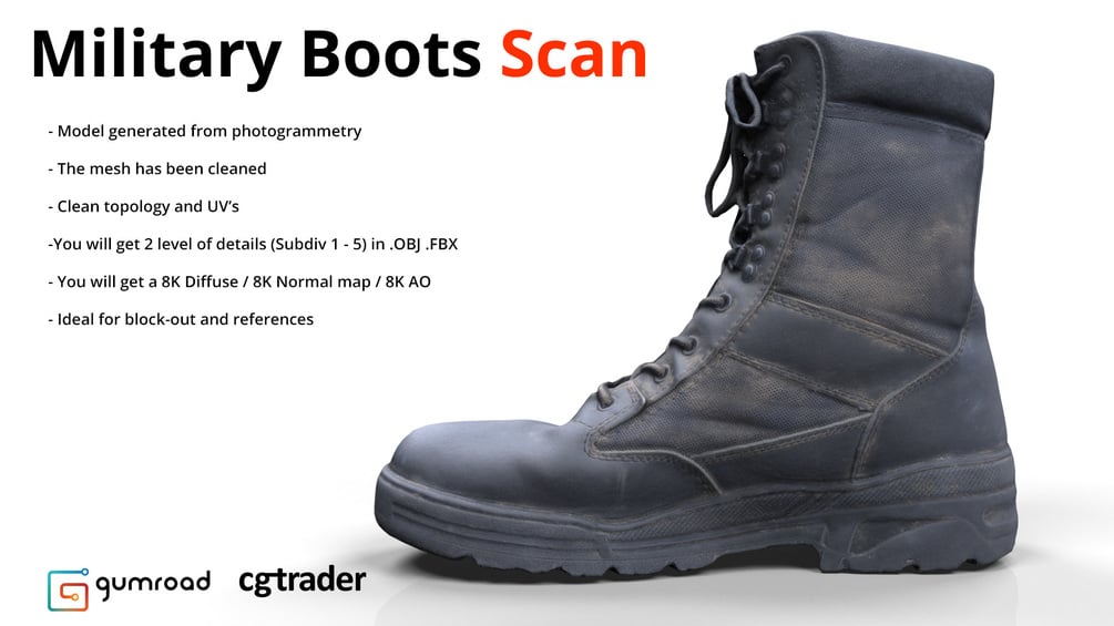Military Boots Scan