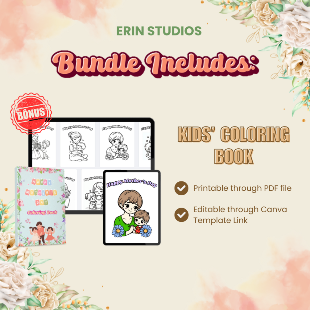 [ERIN STUDIOS] 💐 Mother’s Day Digital Bundle (PLR + MRR Rights Included!)