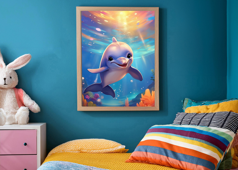 DOLPHIN 2 WALL ART - INSTANT DOWNLOAD
